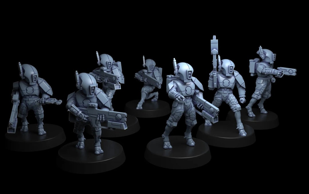 Greater Good Strike Team Tabletop Minis Set of 7 - Etsy Australia