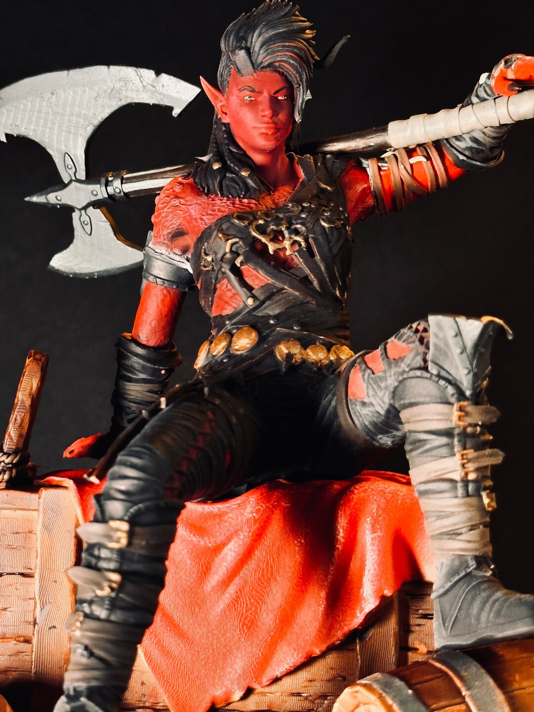 Karlach Highly Detailed Figure Father & Son Hand Painted 25% off Til ...