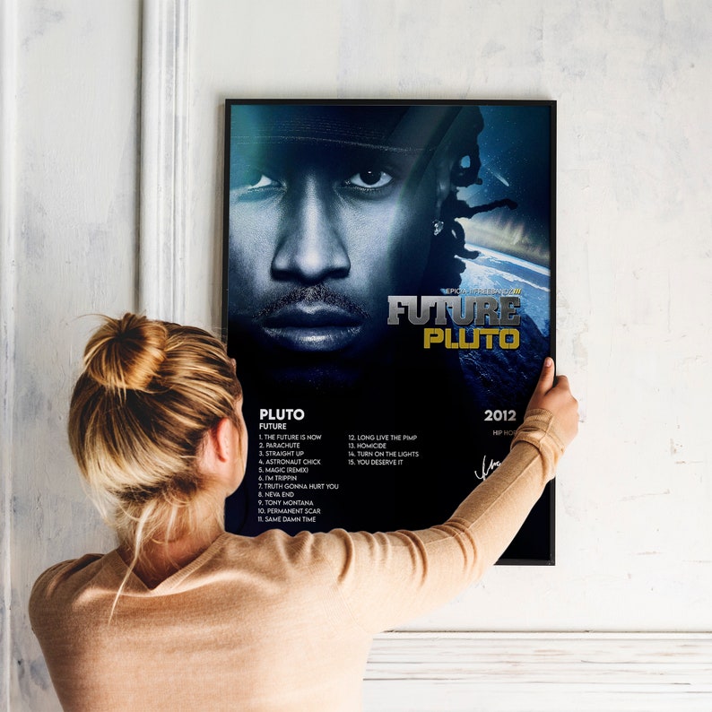 Future Pluto Album Cover Print Poster Minimalist Album Cover Poster ...