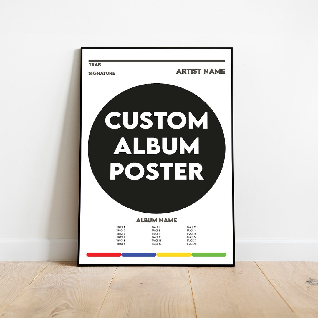 Custom Album Cover Poster: Personalized Music Art (digital Download) - Etsy