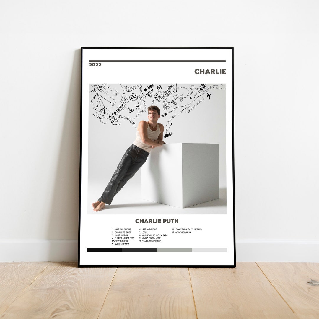 Charlie Puth Charlie Album Cover Print Poster Minimalist Album Cover ...