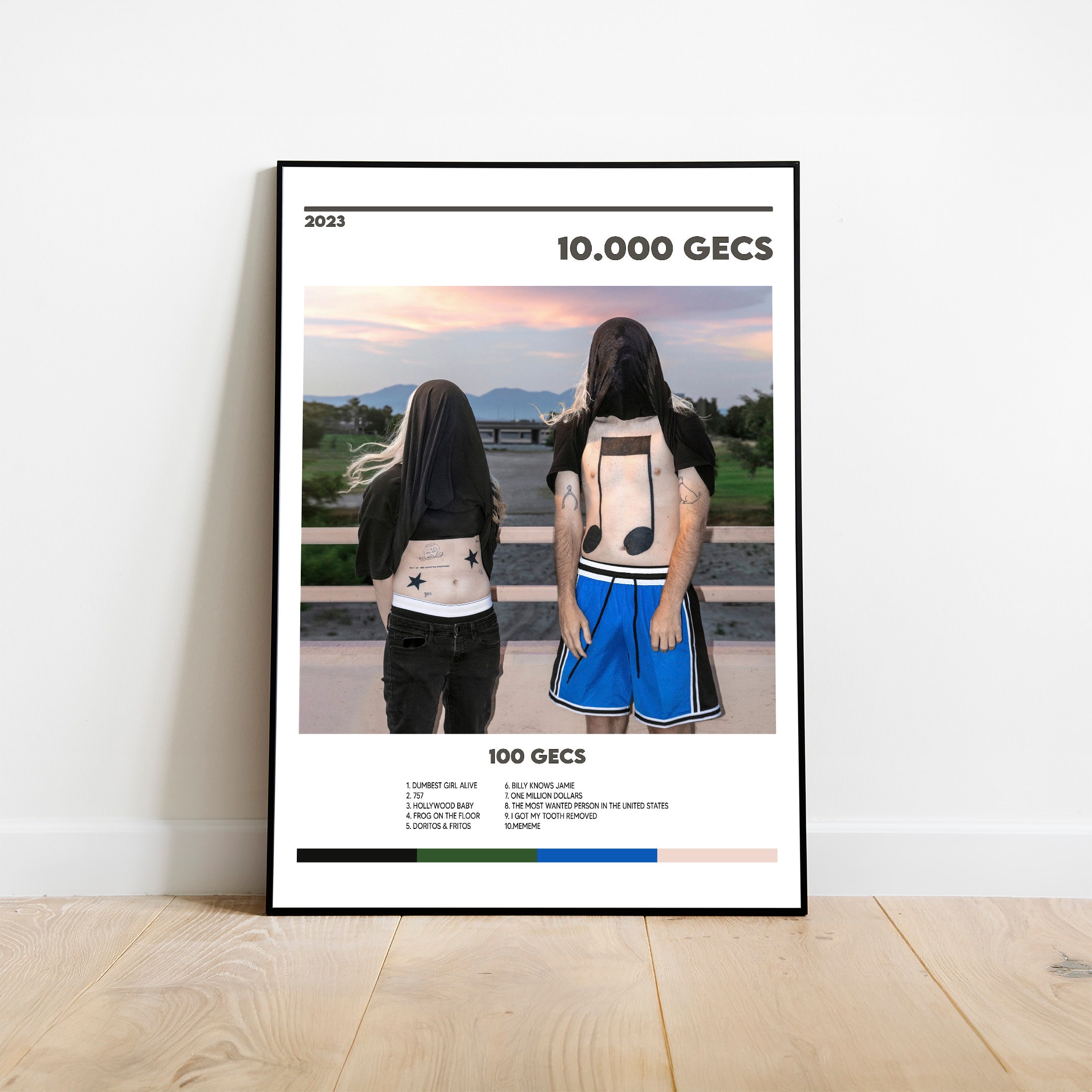 100 Gecs 10.000 Gecs Album Cover Print Poster Minimalist Album Cover ...