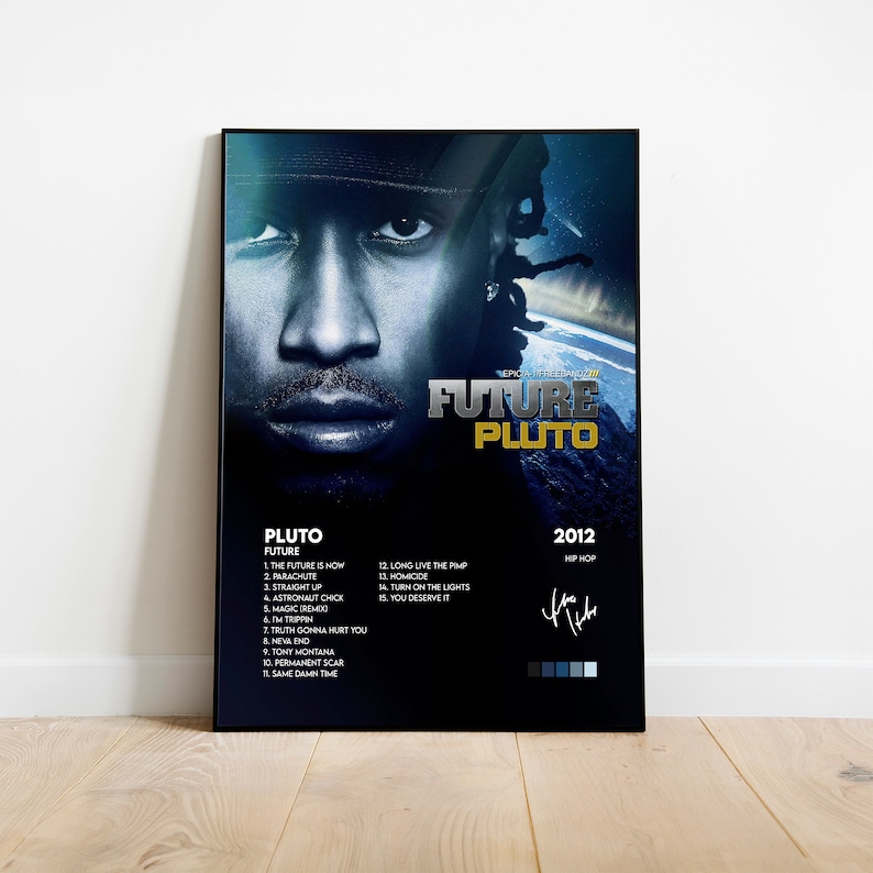 Future Pluto Album Cover Print Poster Minimalist Album Cover Poster, Album Prints, Digital ...