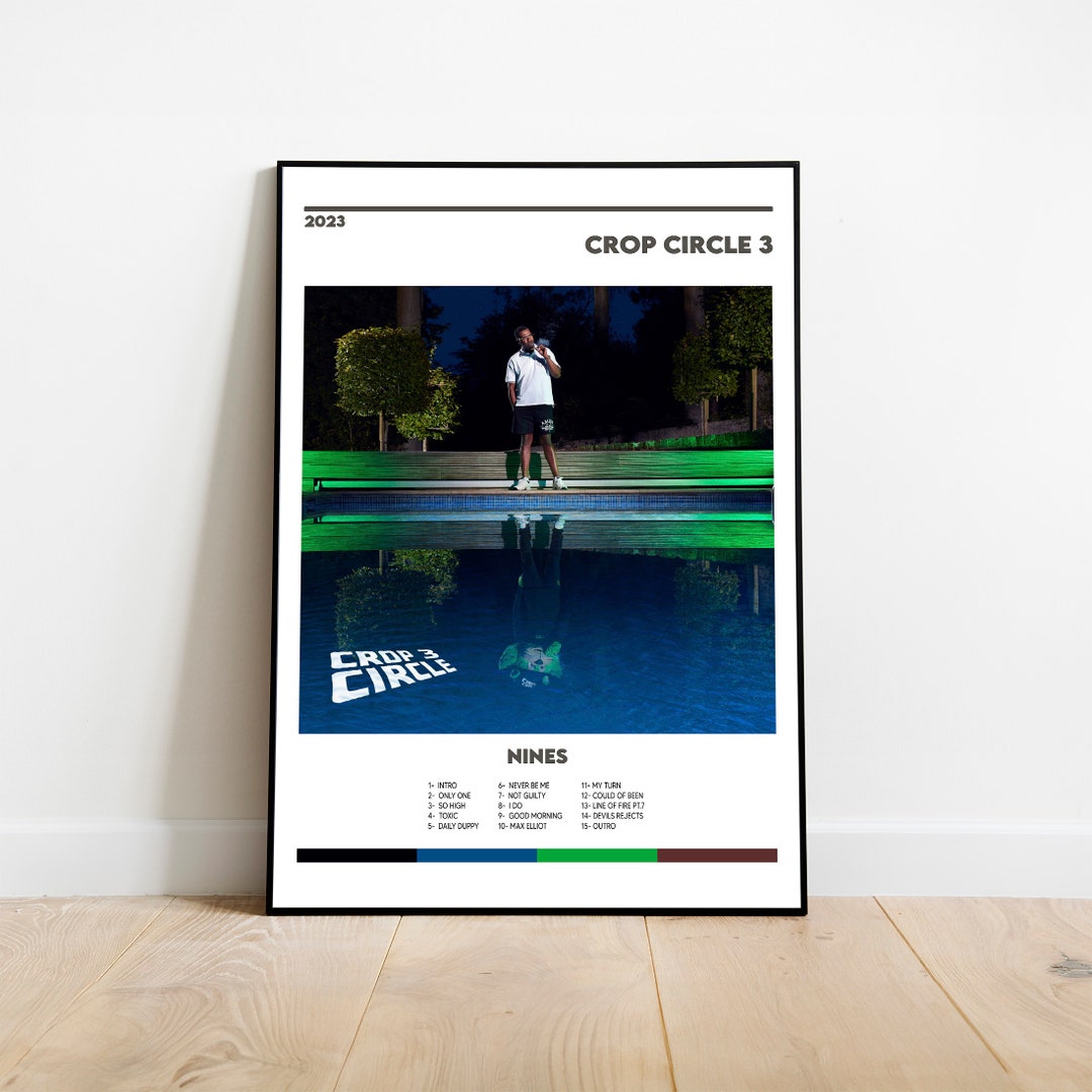 Nines Crop Circle 3 Album Cover Print Poster Minimalist Album Cover ...