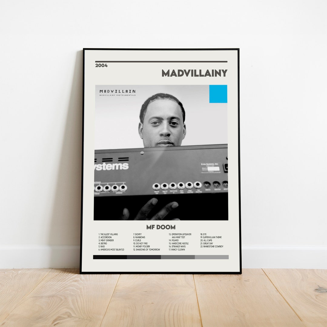 Mf Doom Madvillainy 1 Album Cover Print Poster Minimalist - Etsy