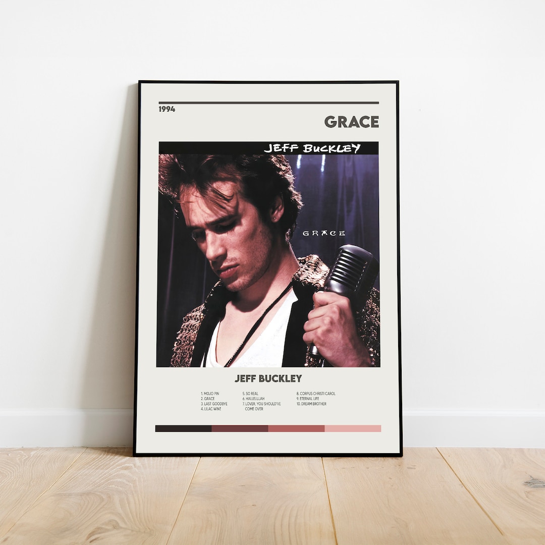 Jeff Buckley Grace Album Cover Print Poster Minimalist Album Cover ...