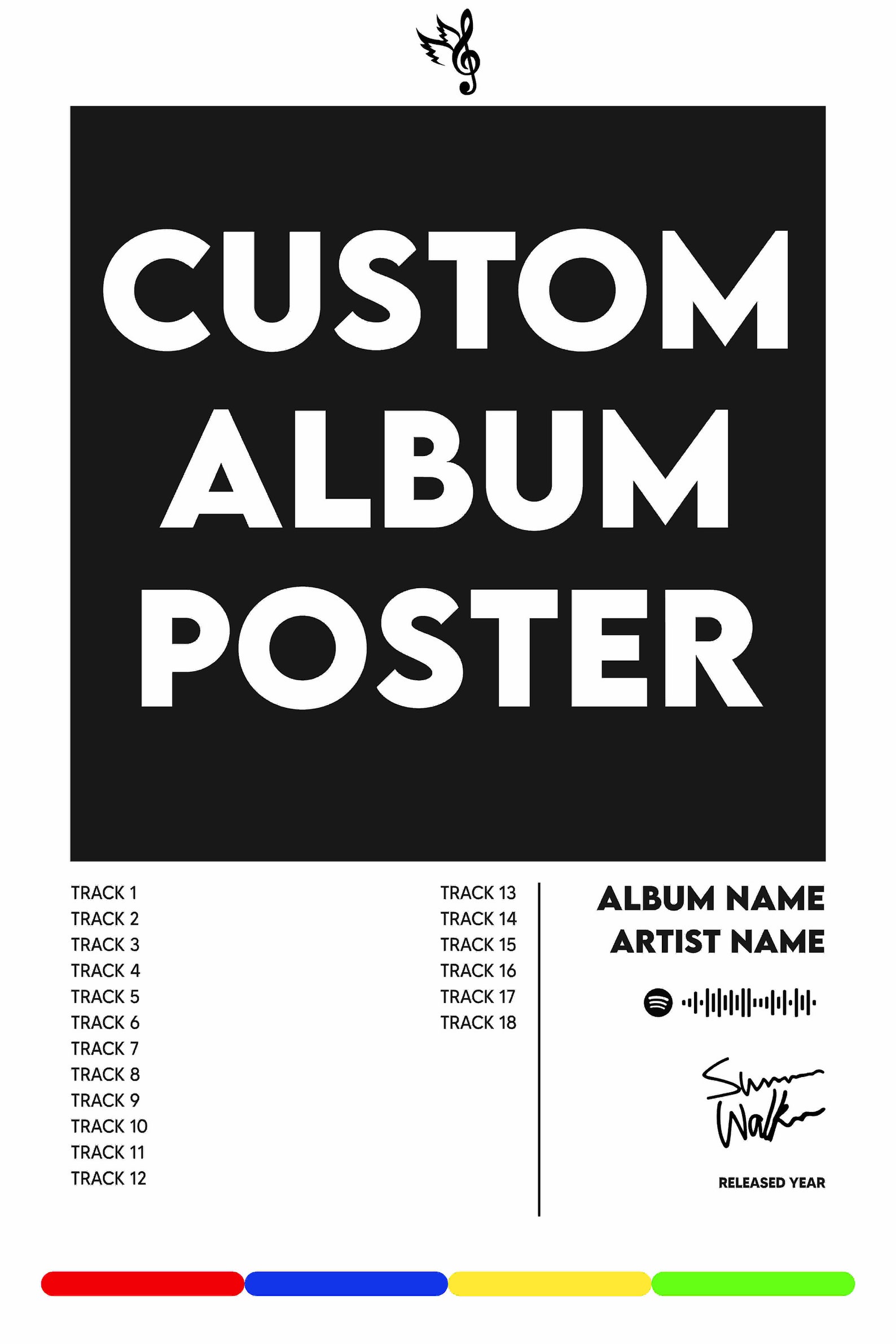 Poster Print Custom Album Cover Print Any Album Album Cover Wall Art ...