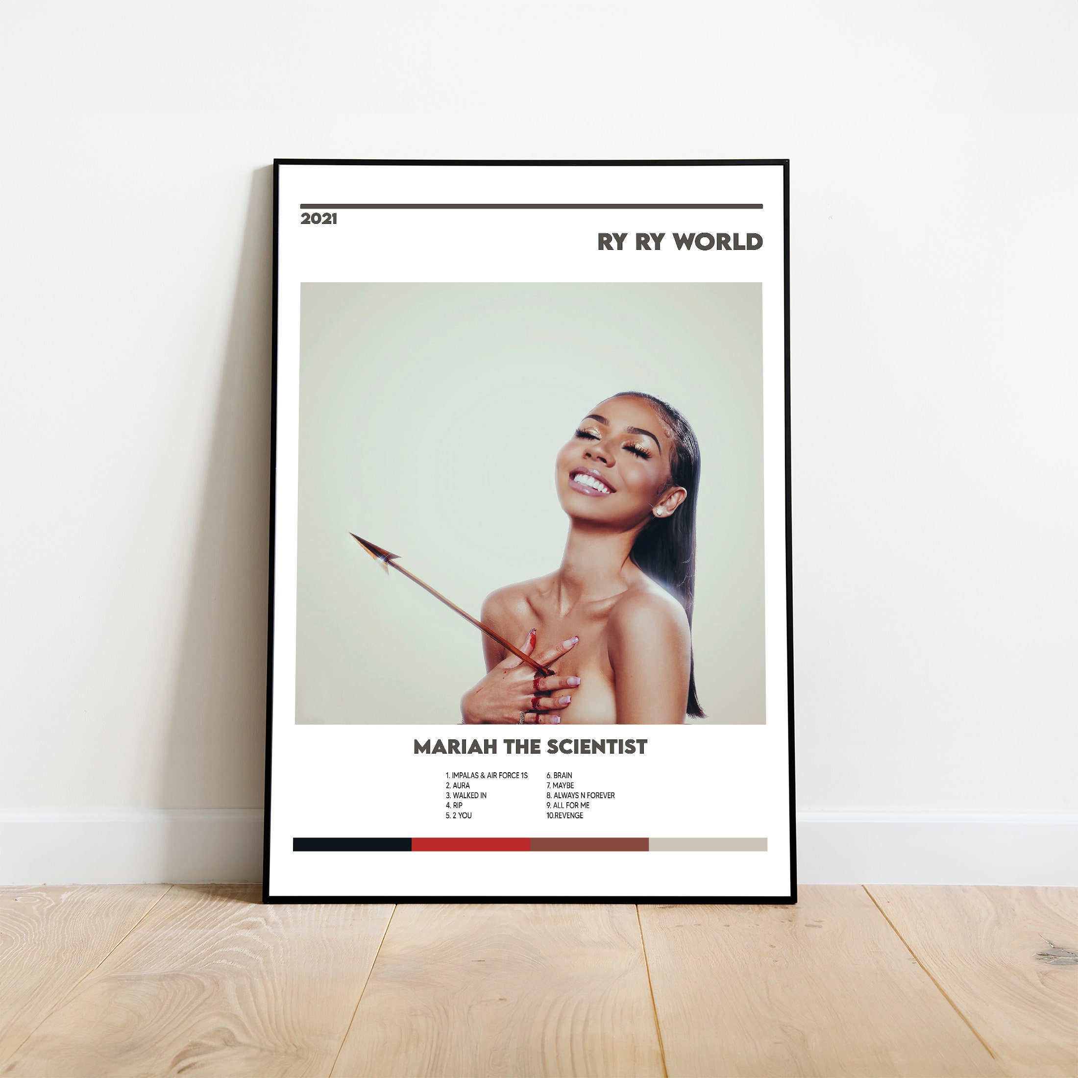 Mariah the Scientist Ry Ry World Album Cover Print Poster Minimalist ...