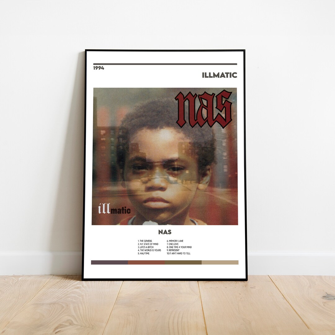 Nas Illmatic Album Cover Print Poster Minimalist Album Cover Poster ...