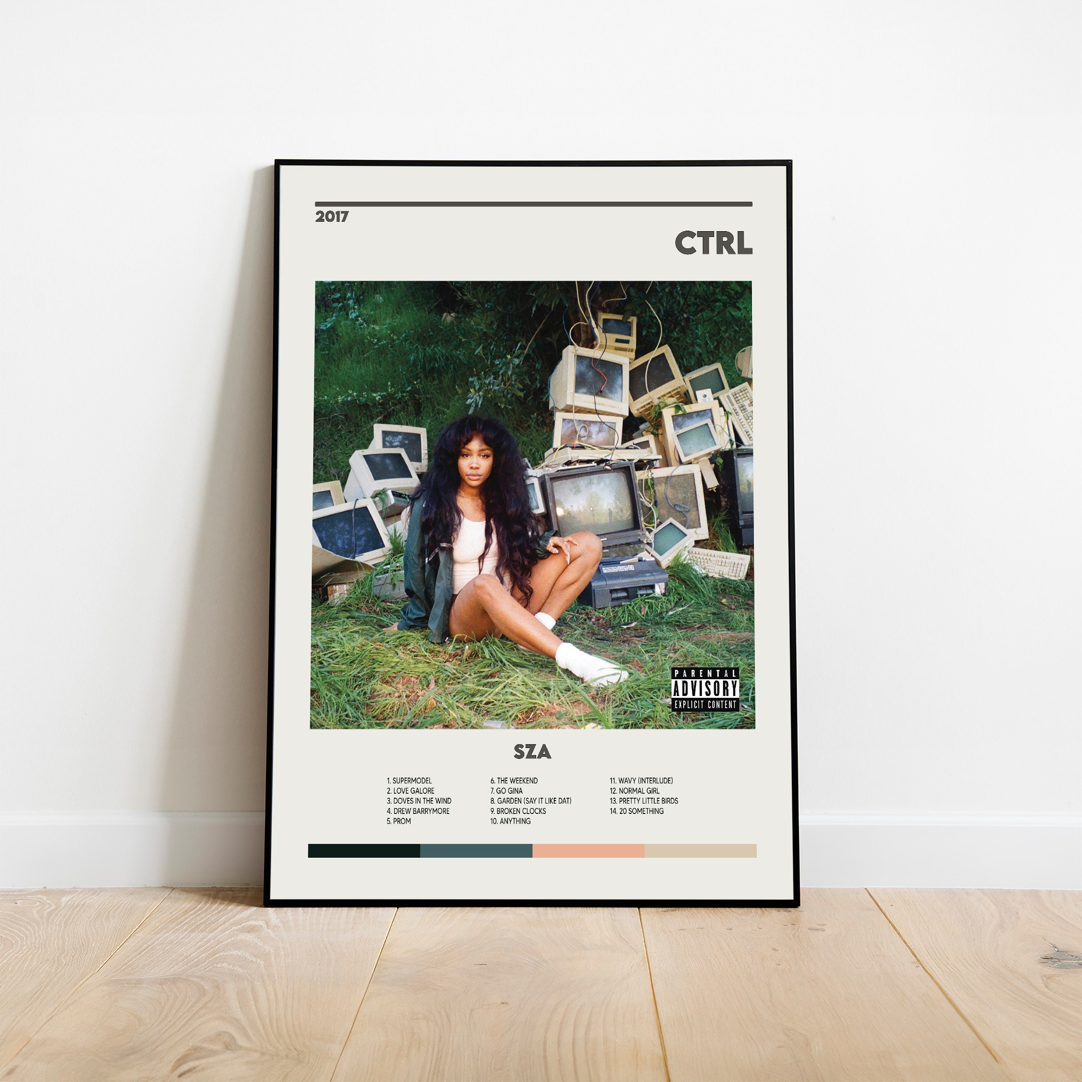 Sza Ctrl Cover Print Poster Minimalist Album Cover Poster sold by Natsuki Kurachi | SKU 4076220 ...
