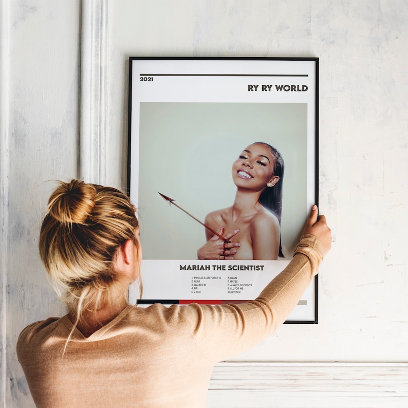 Mariah the Scientist Ry Ry World Album Cover Print Poster Minimalist ...