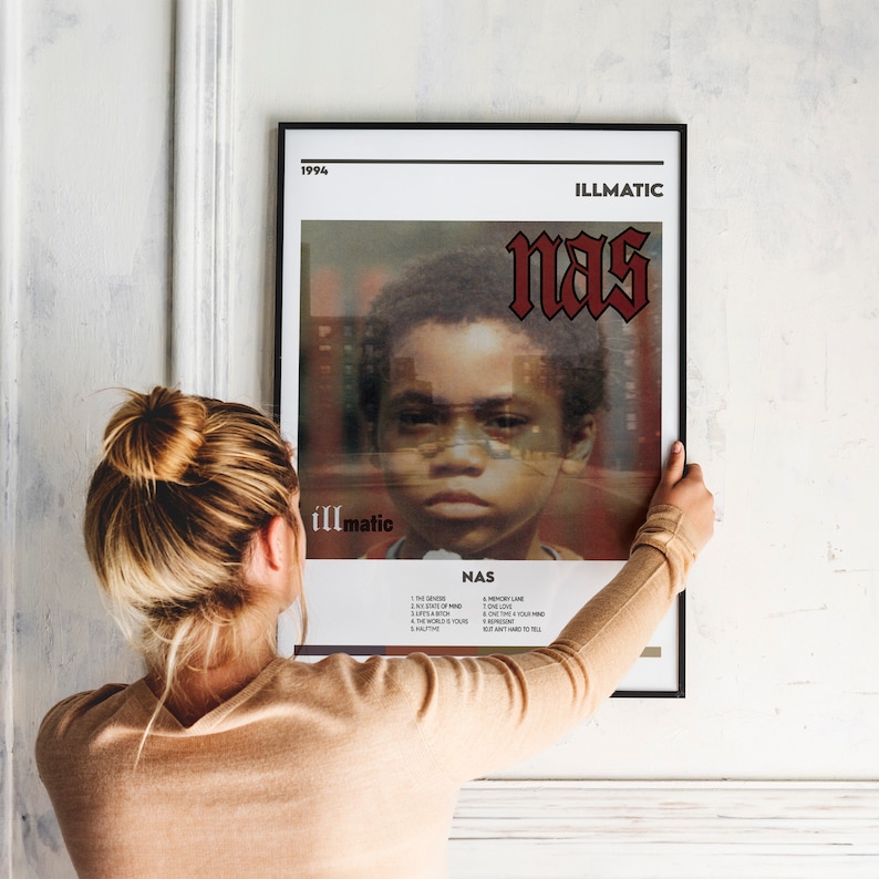 Nas Illmatic Album Cover Print Poster Minimalist Album Cover Poster ...