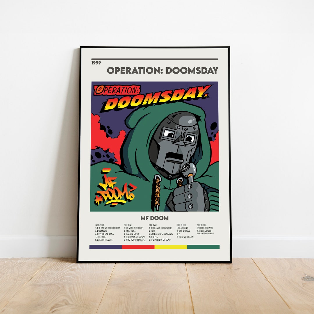 Mf Doom Operation Doomsday Album Cover Print Poster Minimalist Album ...