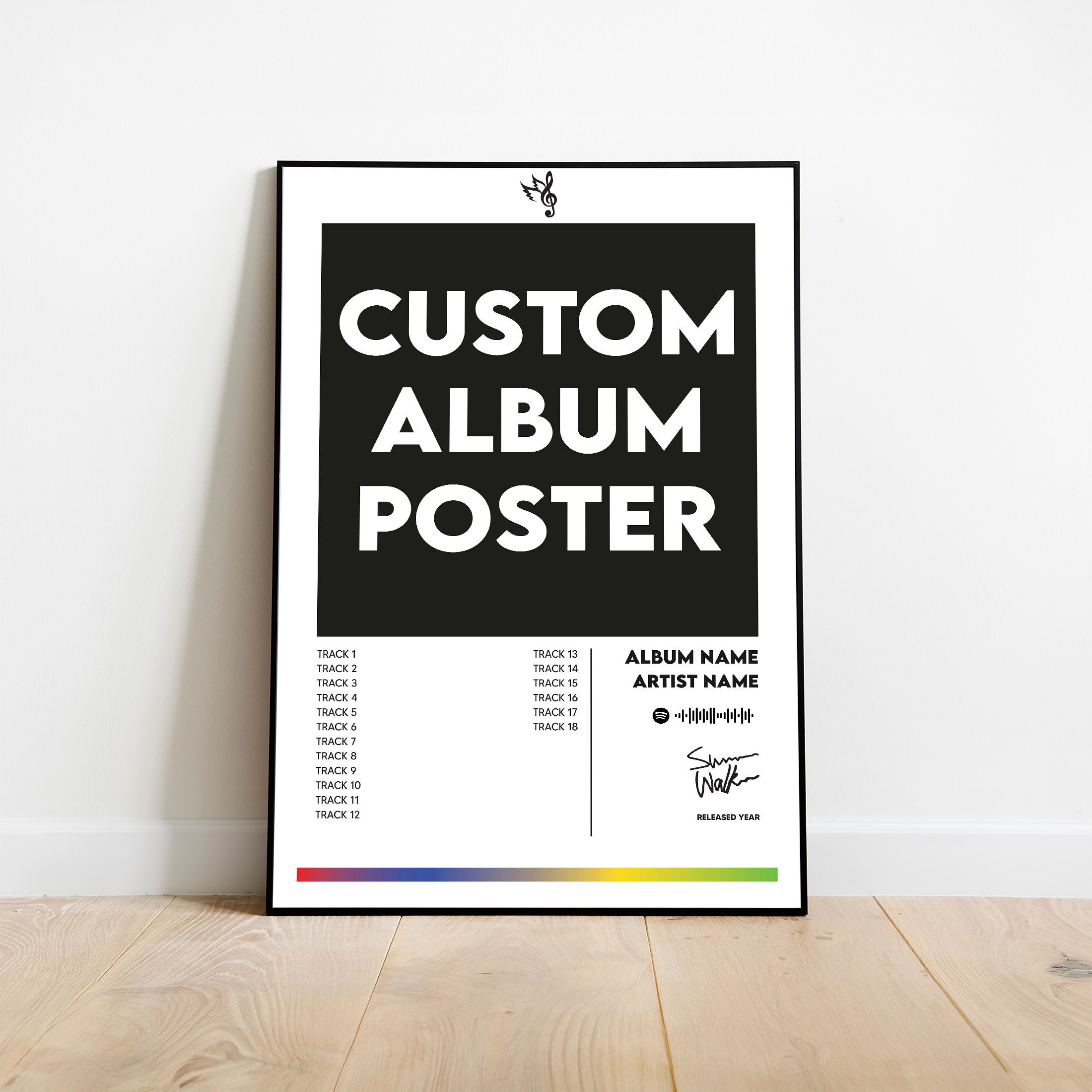 Album Cover Poster Canva Template - Customizable Digital Music Poster - Album Poster ...