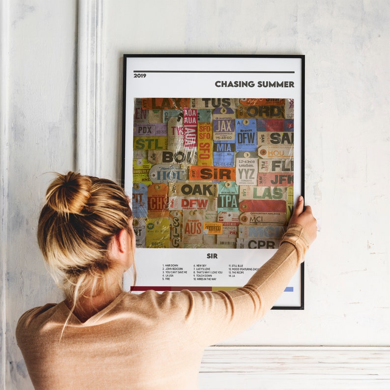 Sir Chasing Summer Album Cover Print Poster Minimalist Album Cover ...