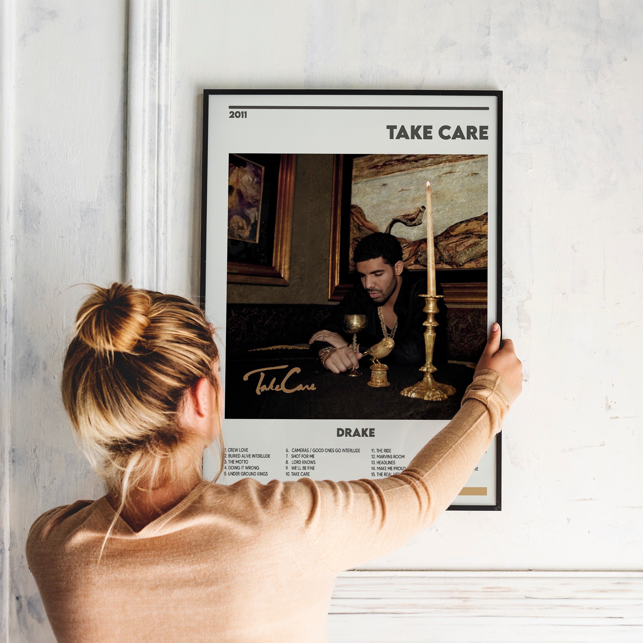 Drake Take Care Album Cover Print Poster Minimalist Album Cover Poster ...