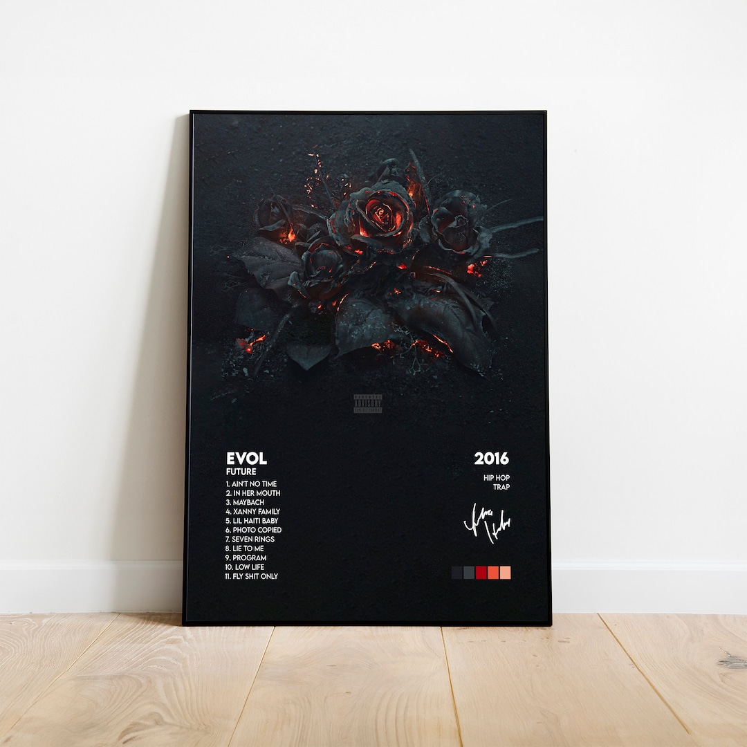 Future Evol Album Cover Print Poster Minimalist Album Cover Poster ...