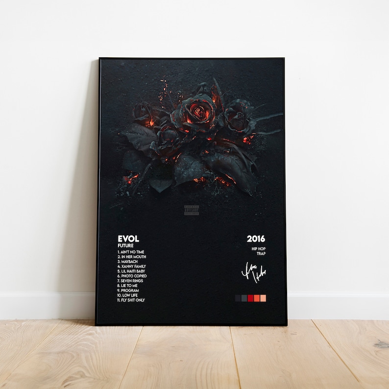 Future Evol Album Cover Print Poster Minimalist Album Cover Poster, Album Prints, Digital ...