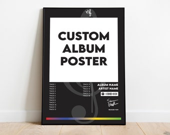 Album Cover Poster Canva Template Customizable Digital Music Poster Album Poster Personalizable ...