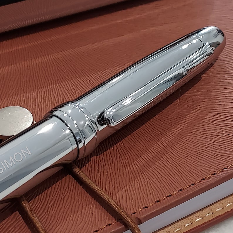 Custom Engraved Silver Pen and Box Set, Personalised Gift - Etsy UK