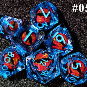 Liquid Core Dragon Dice Dice Set for Dnd Gifts , Glittering Galaxy ...