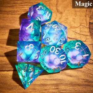 Koi Fish Dnd Dice Set Liquid Core for Role Playing Games - Etsy