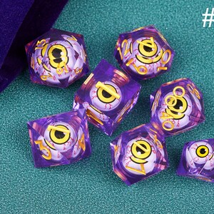 Beholder's Eye Liquid Core Dnd Dice Set for Role Playing Games , Dragon ...
