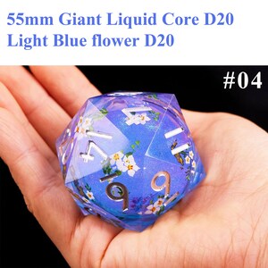 Blue Chonk D20 Liquid Core Dnd Dice Set for Role Playing Games ,, Giant ...