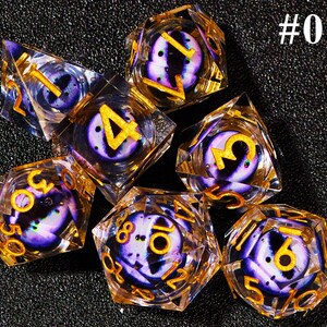 Liquid Core Dragon Dice Dice Set for Dnd Gifts , Glittering Galaxy ...