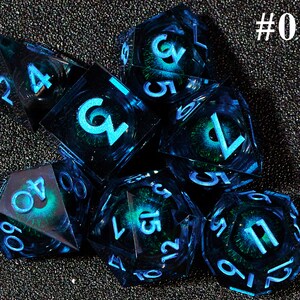 Liquid Core Dragon Dice Dice Set for Dnd Gifts , Glittering Galaxy ...