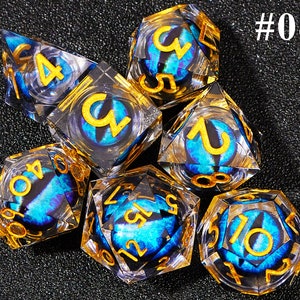 Liquid Core Dragon Dice Dice Set for Dnd Gifts , Glittering Galaxy ...