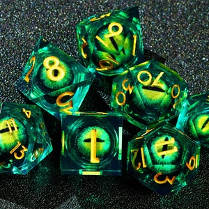 Liquid Core Dragon Dice Dice Set for Dnd Gifts , Glittering Galaxy ...