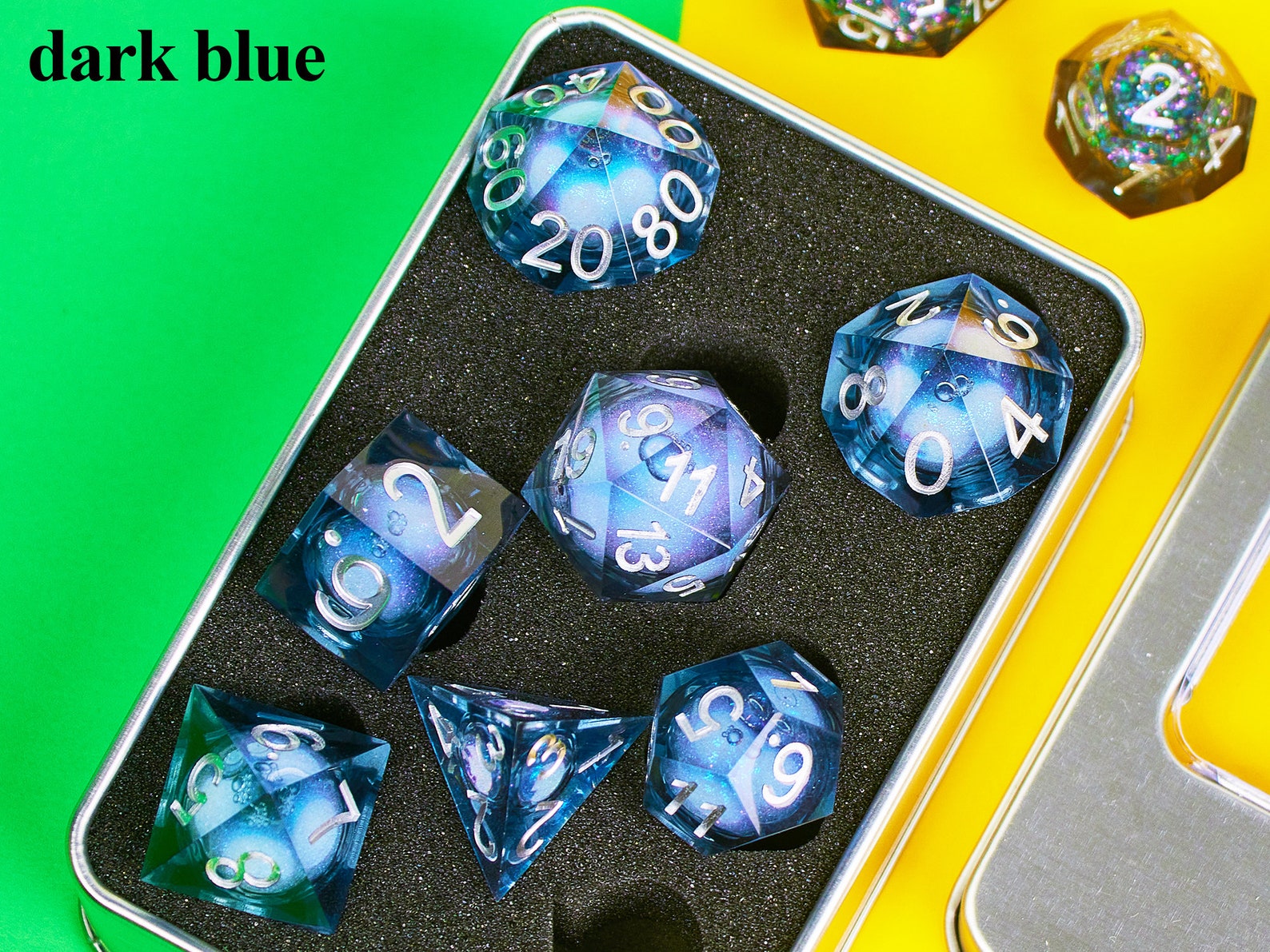 Koi Fish Dnd Dice Set Liquid Core for Role Playing Games - Etsy