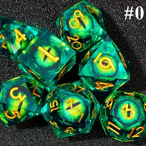 Liquid Core Dragon Dice Dice Set for Dnd Gifts , Glittering Galaxy ...