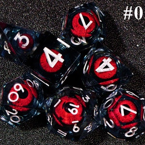 Liquid Core Dragon Dice Dice Set for Dnd Gifts , Glittering Galaxy ...