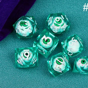 Beholder's Eye Liquid Core Dnd Dice Set for Role Playing Games , Dragon ...