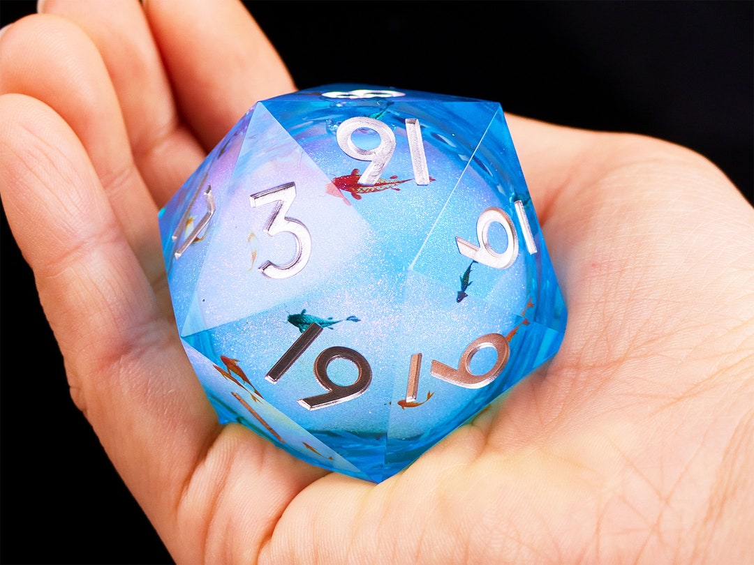 Giant D20 Dice for Role Playing Games , Dnd Dice Set Liquid Core , Large 55 Mm D20 D&d Dice ...