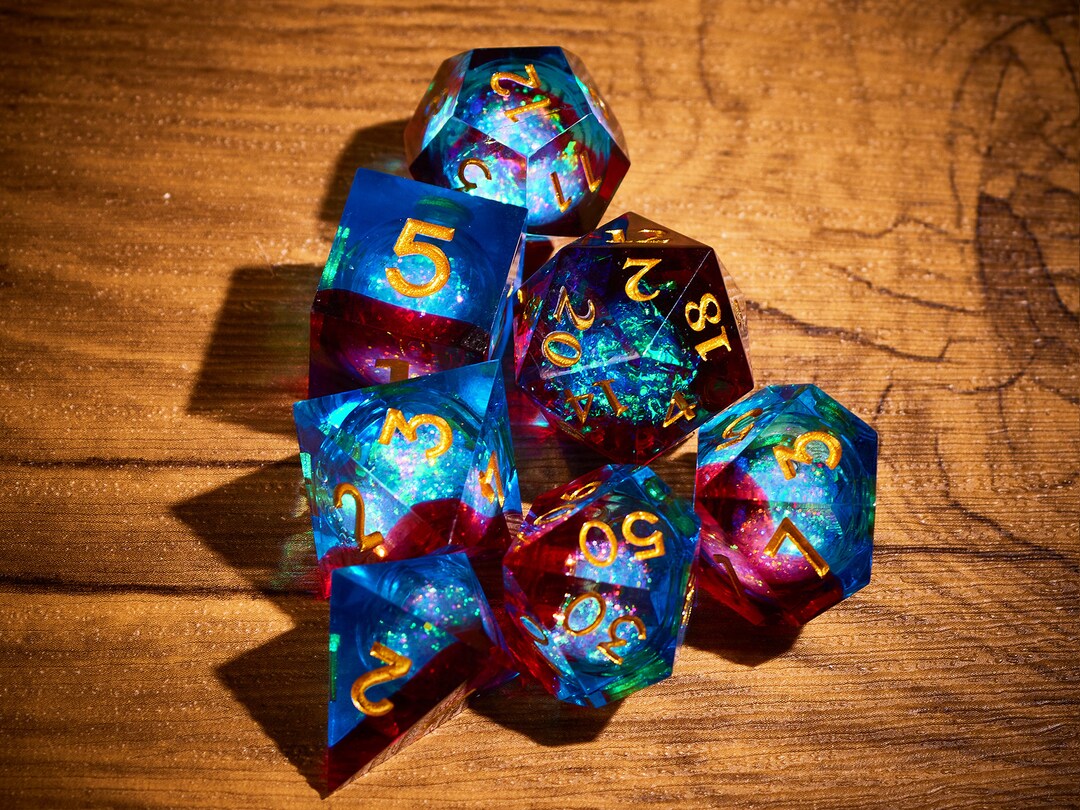 New Arrivals Dnd Dice Set Liquid Core for Dnd Gifts , Galaxy Dungeons and Dragons Dice Set Dnd ...