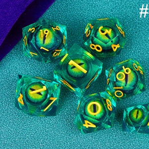 New Arrivals Dnd Liquid Core Dice Set for Role Playing Games , Liquid ...