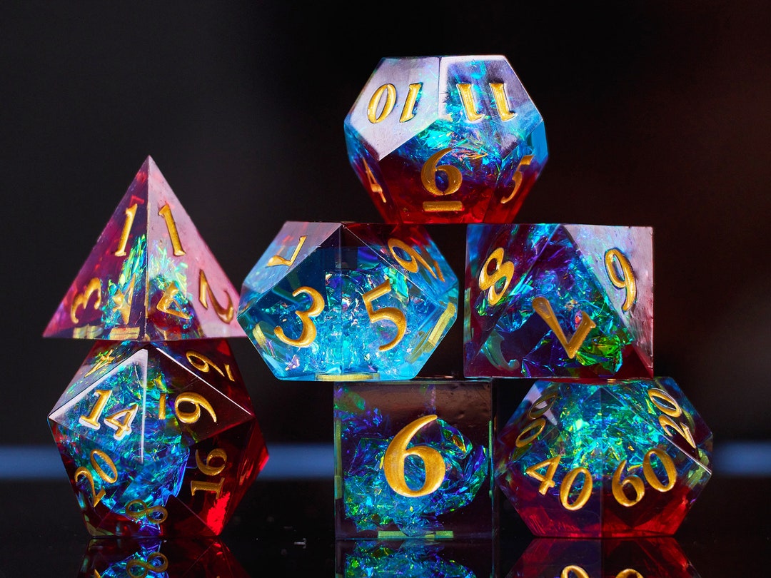 Colorful Diamond Dnd Dice Set for Role Playing Games , Arrive in About ...