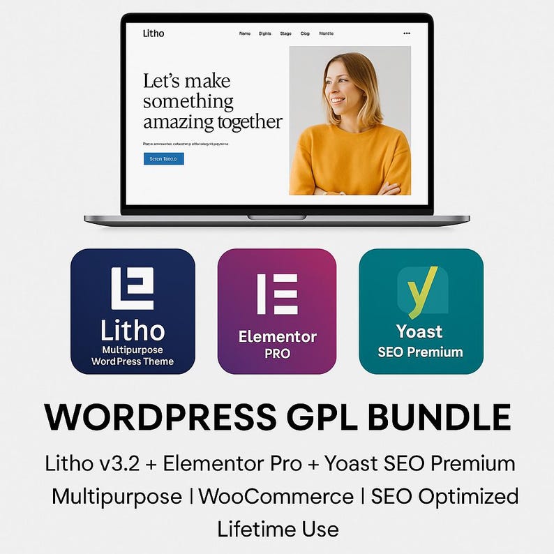 Litho - Elementor Wordpress Theme + Elementor Pro + Yoast SEO Premium ...