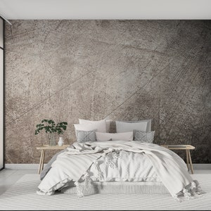 Italy Plaster Look Wallpaper, Peel and Stick Concrete Texture, Self ...