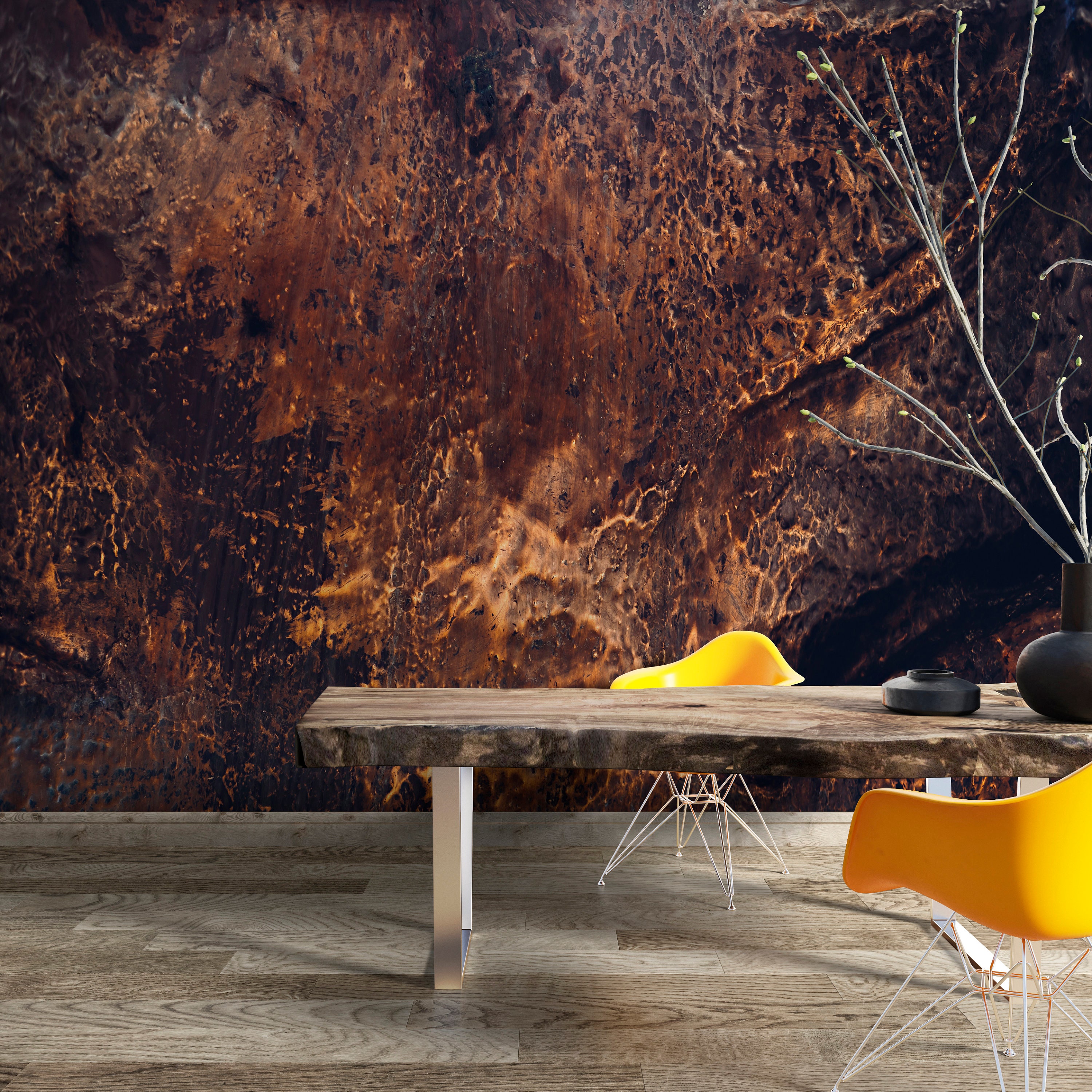 Copper Texture Wallpaper, Rusty Metal Wall Mural, Peel and Stick - Etsy
