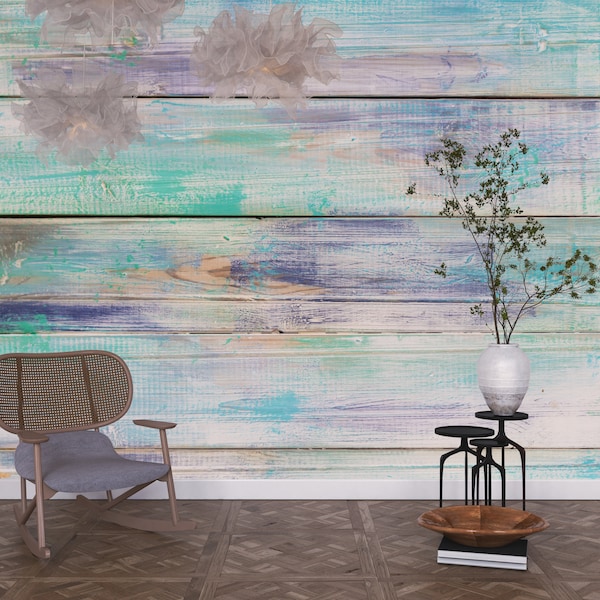 Wood Look Wallpaper - Etsy