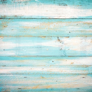 Vintage Beach Wood Old Blue Color Wooden Plank Wallpaper, Wooden Look ...