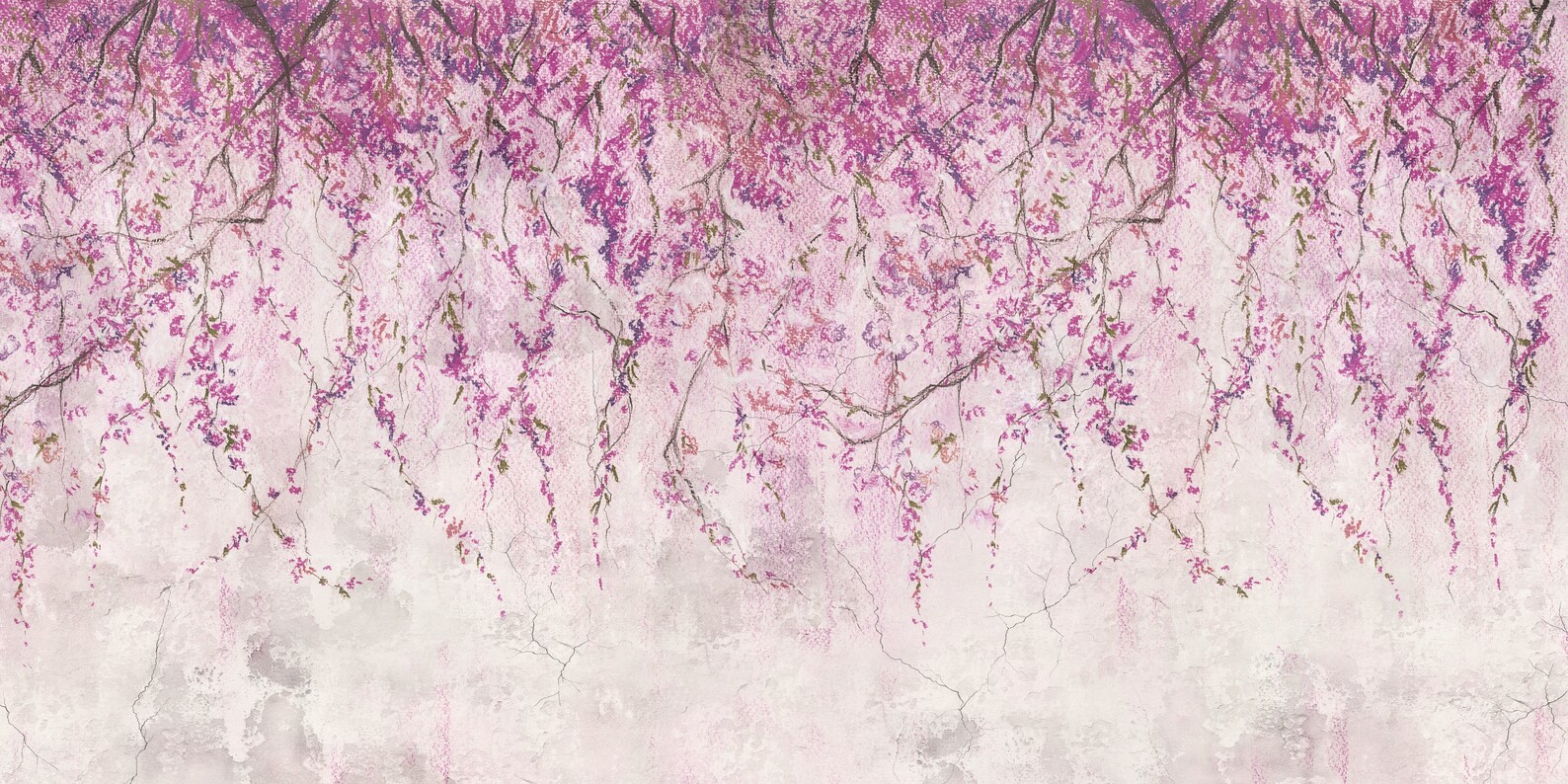 Pastel Sakura Branches Pink Sakura Flowers Wallpaper, Peel and Stick ...