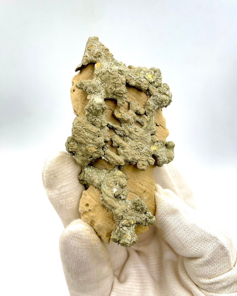 Natural Golden Pyrite Cluster, Pakistan Mineral Specimen (2.8x2.1x1.1 ...