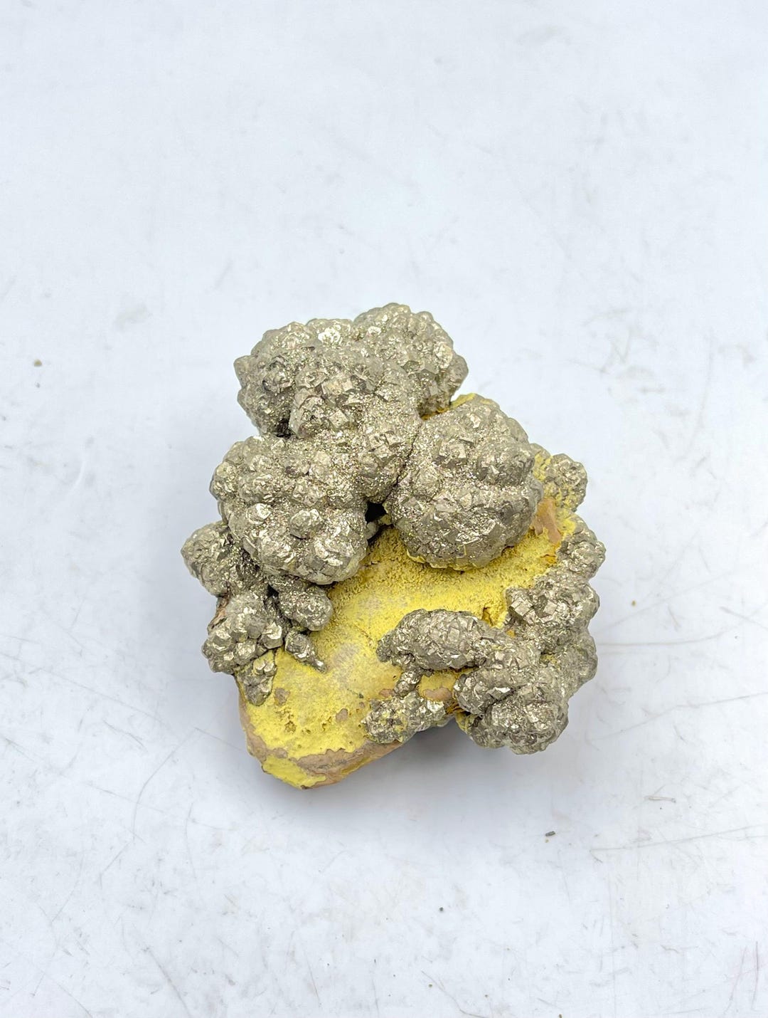 221.gram Beautiful Natural Gulden Cluster Pyrite Crystal Specimen From ...