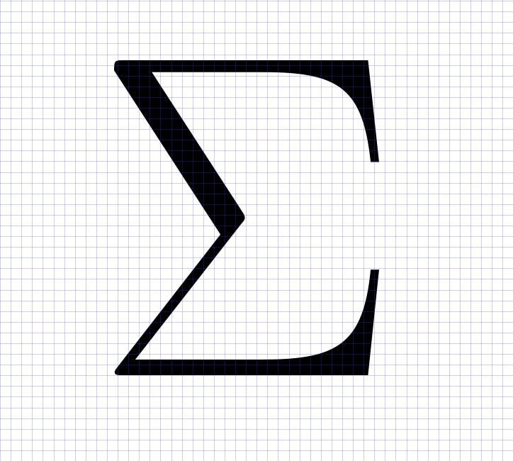 Sigma SVG Vector Graphics & PNG Transparent Digital - Etsy