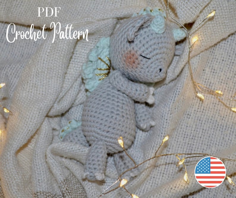 Susu the Dragon PDF Crochet Pattern - Etsy